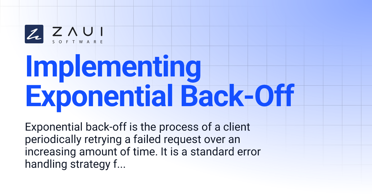Implementing Exponential Back-Off | Supplier API (ZAPI)